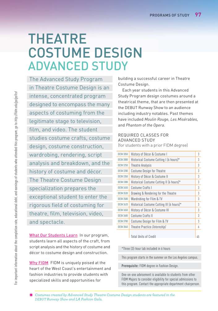 THEATRE COSTUME DESIGN